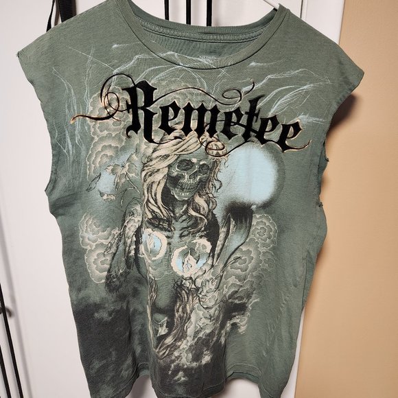 Affliction | Shirts | Vintage Remetee Sleeves Cut Off | Poshmark